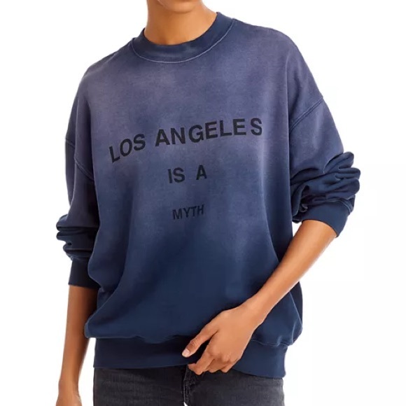 Anine Bing | Tops | Anine Bing Jaci Los Angeles Is A Myth Sweatshirt In ...